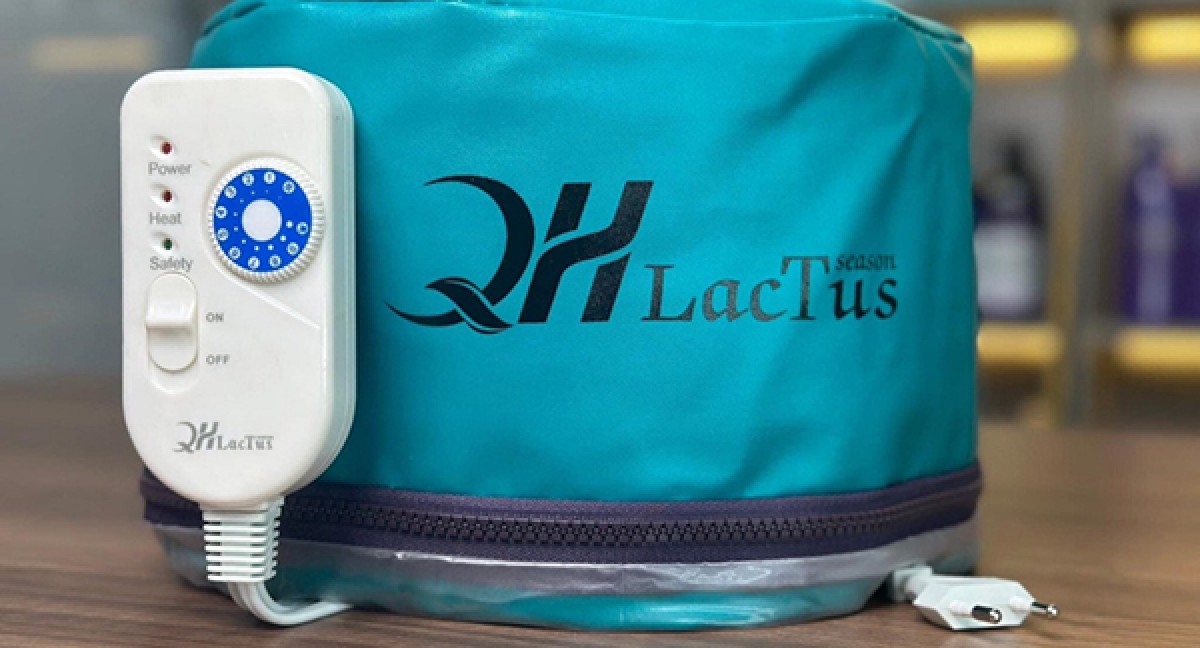 Mũ ủ tóc chuẩn salon QH Lactus Season hấp tóc tại nhà chuyên dụng